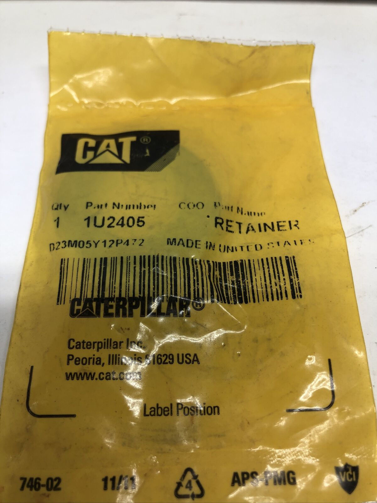 1U-2405: RETAINER | Novi Group