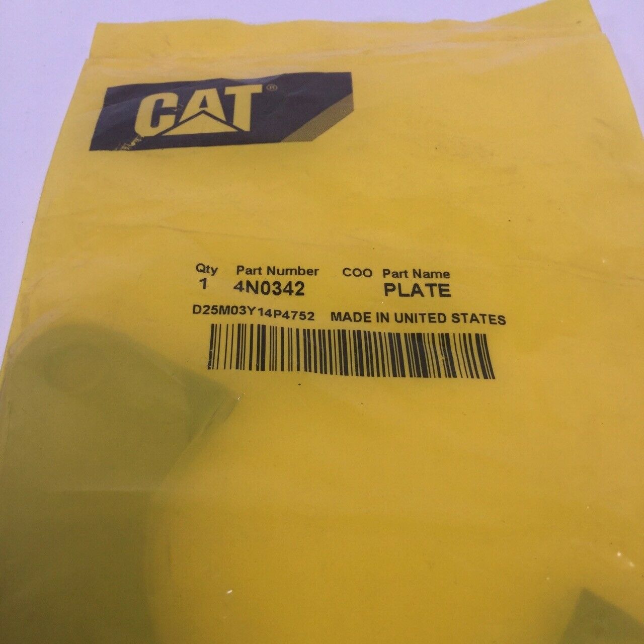 CATERPILLAR 4N-0342: PLATE | Novi Group