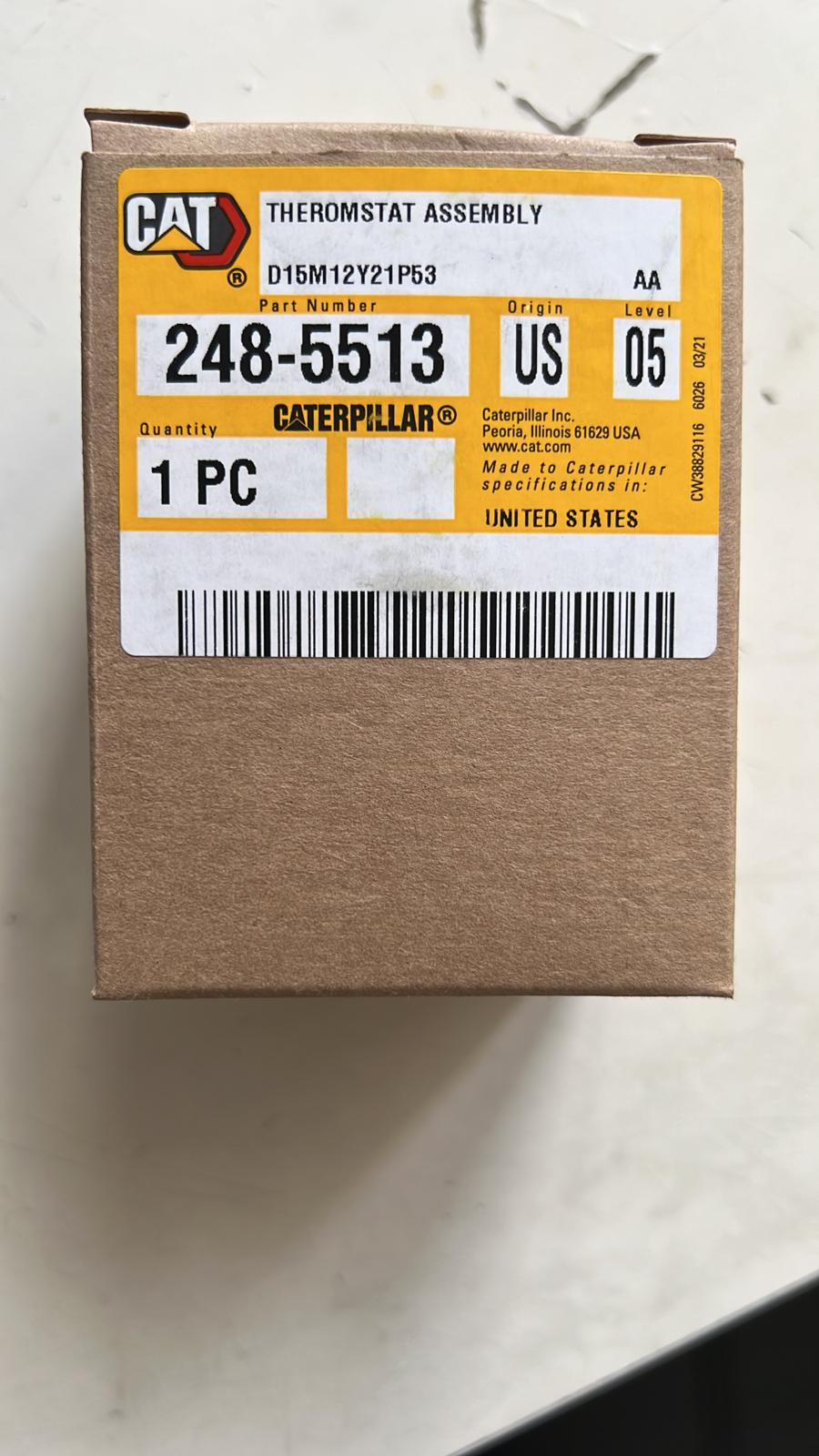 CATERPILLAR 248-5513: REGULATOR-WATER TEMP (92-DEG C) | Novi Group