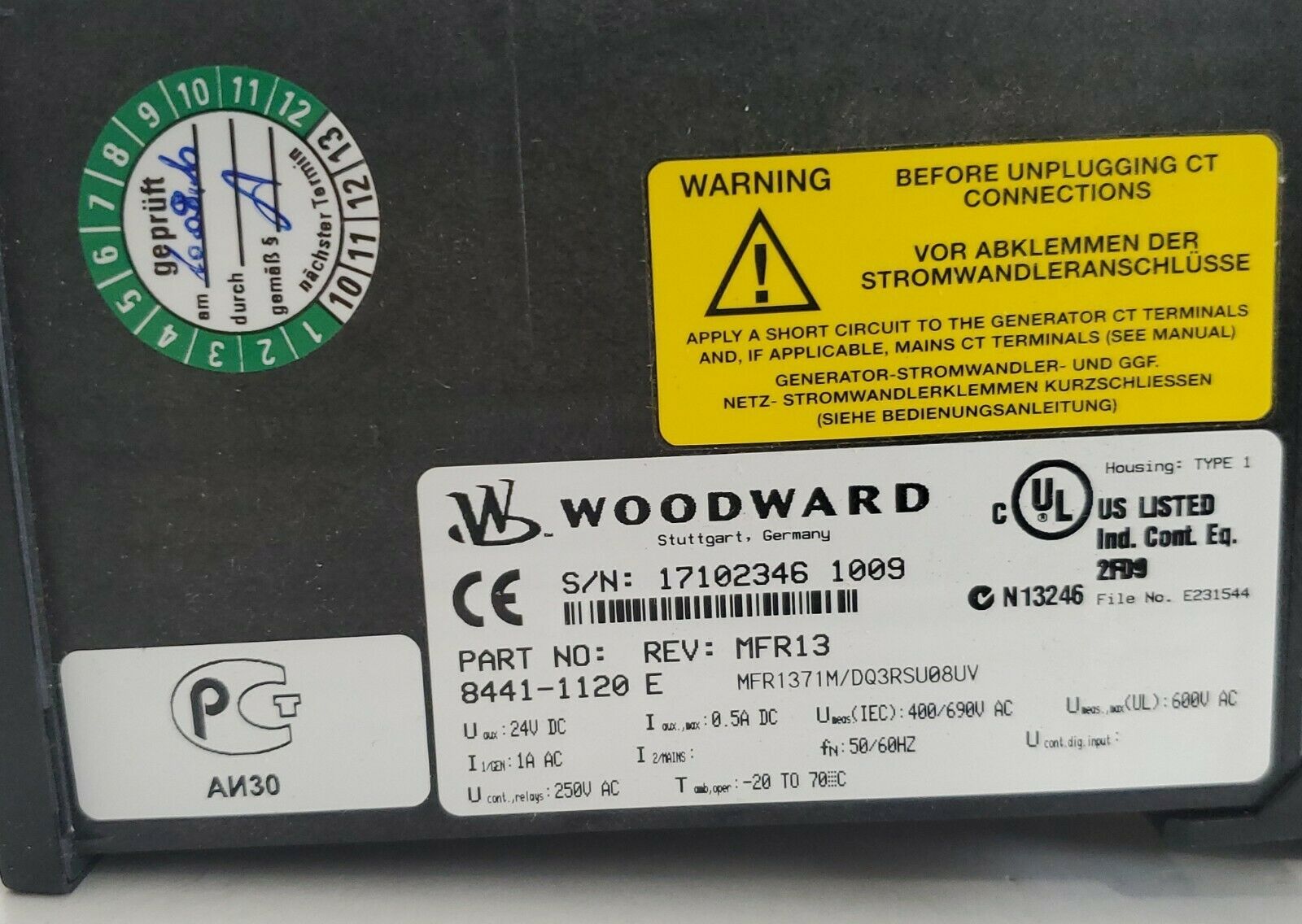 8441-1120: MFR13 Converting Controlling Monitoring Protection Relay ...