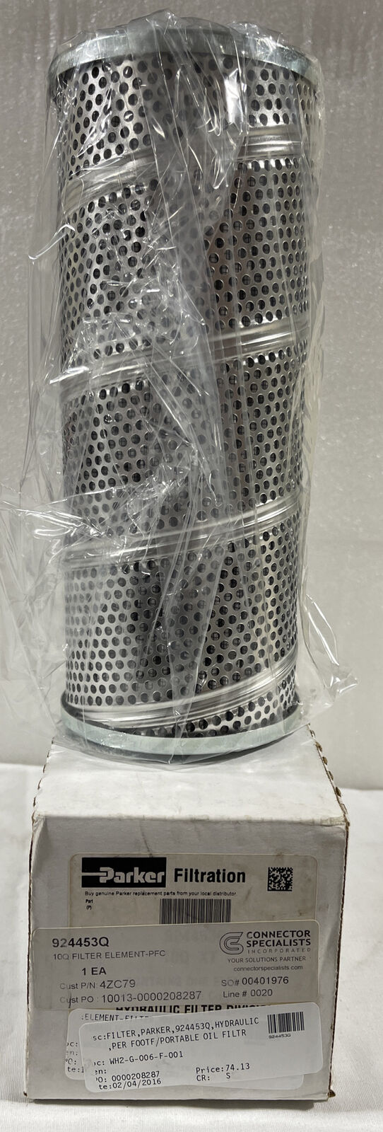 924453Q: Hydraulic Filter | Novi Group