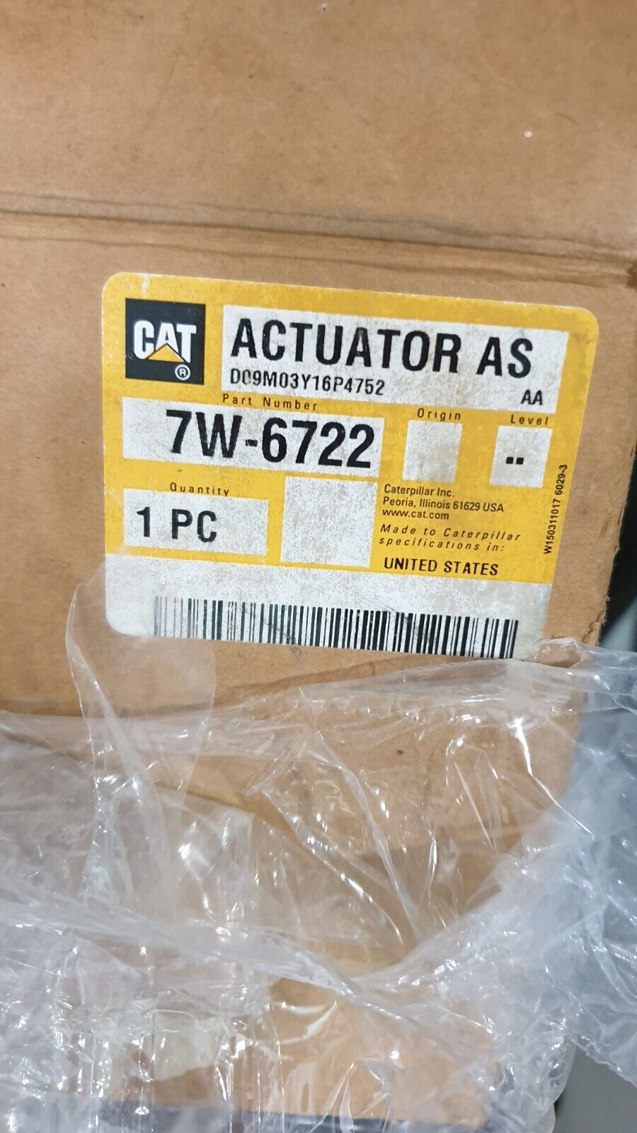 Caterpillar-7w-6722: Actuator, Governor | Novi Group