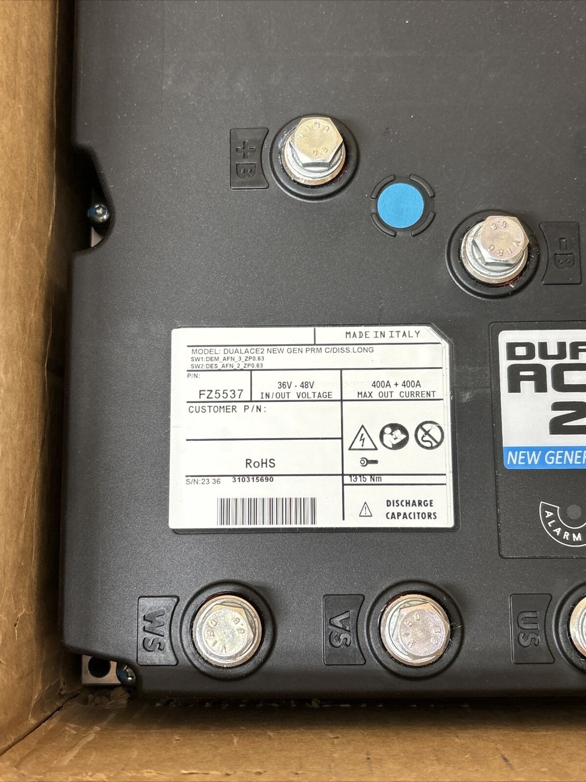 ZAPI-FZ5537: Dual Ace 2 New Generation Motor Controller 36-48V 400A | Novi Group