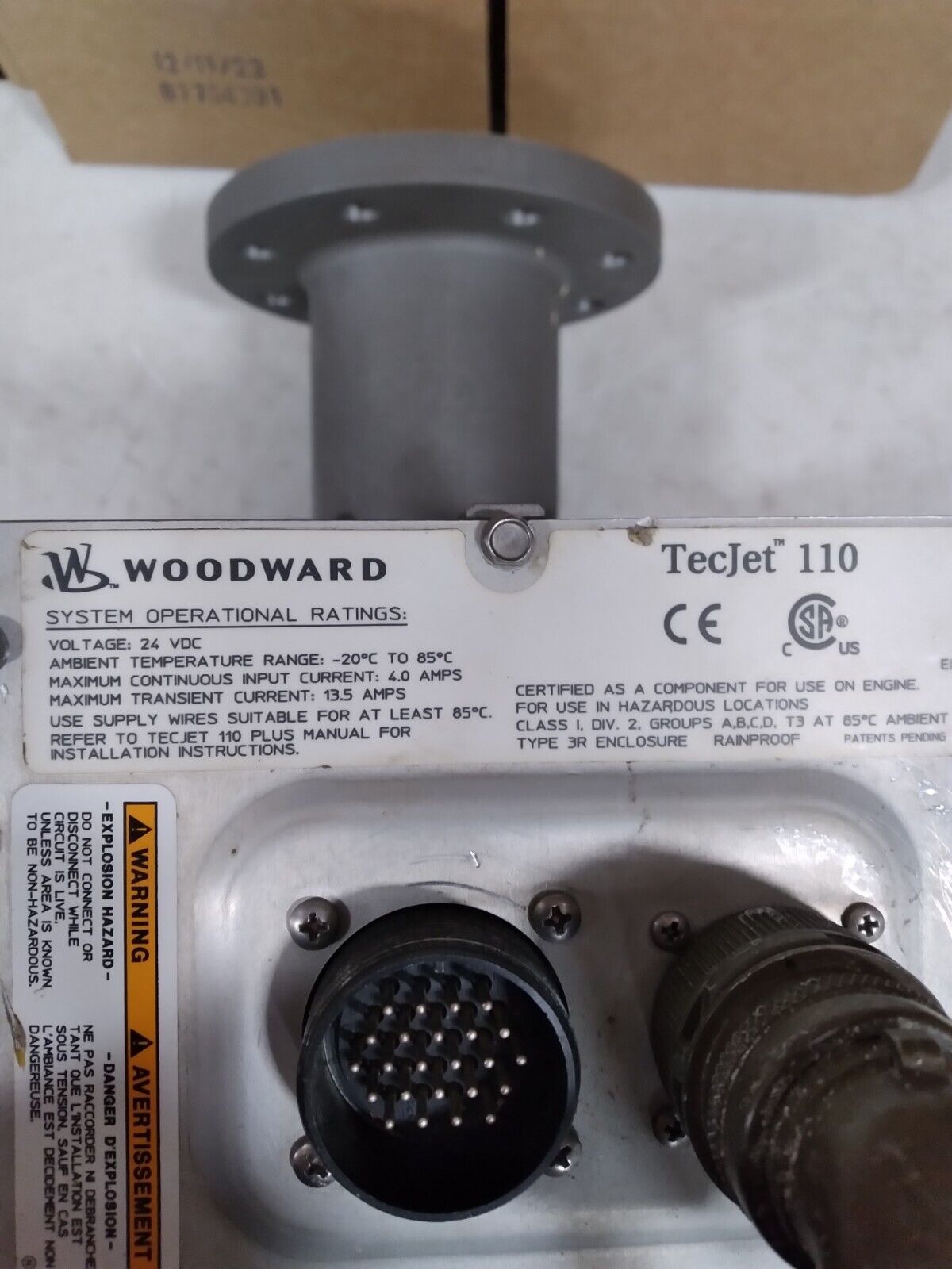 WOODWARD 8407-523: TECJET 110 FUEL METERING VALVE | Novi Group