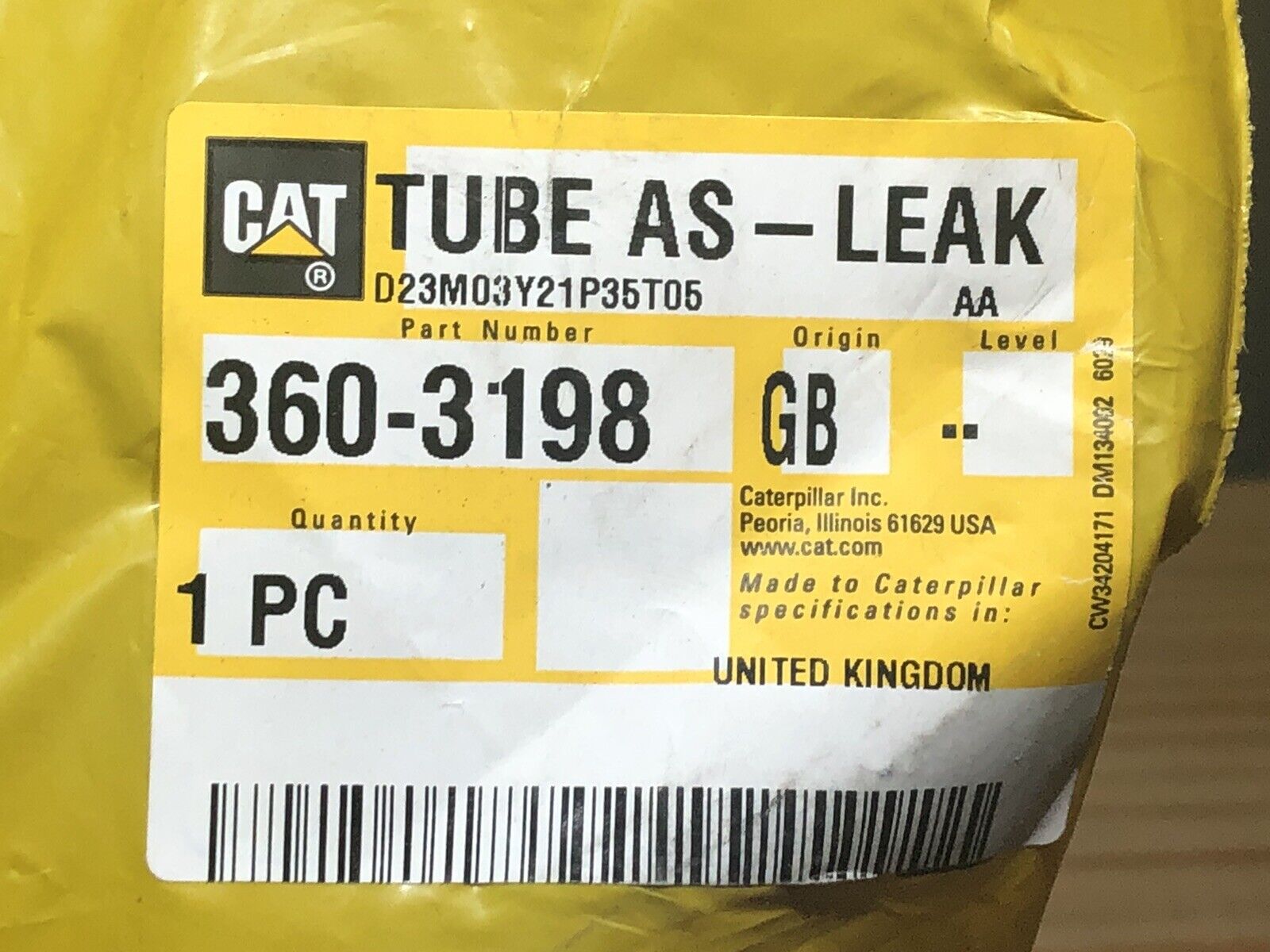 360-3198: TUBE AS-LEAK | Novi Group